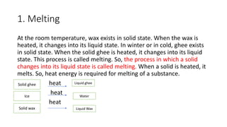 Change In The State Of Matter | PPTX | Chemistry | Science