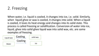 Change In The State Of Matter | PPTX | Chemistry | Science