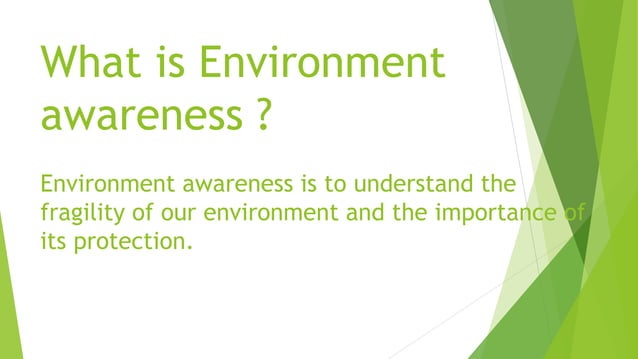 environmental awareness | PPT