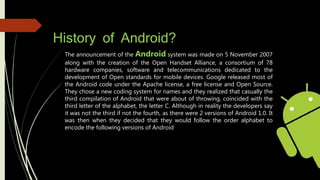 History of Android? | PPT