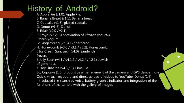History of Android?
