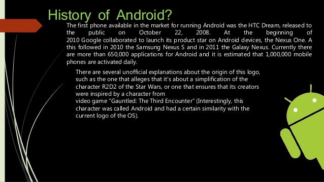 History of Android?