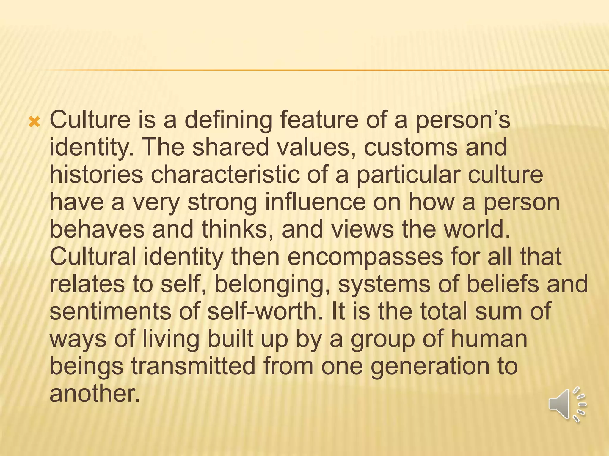 LANGUAGE CULTURE AND IDENTITY | PPTX