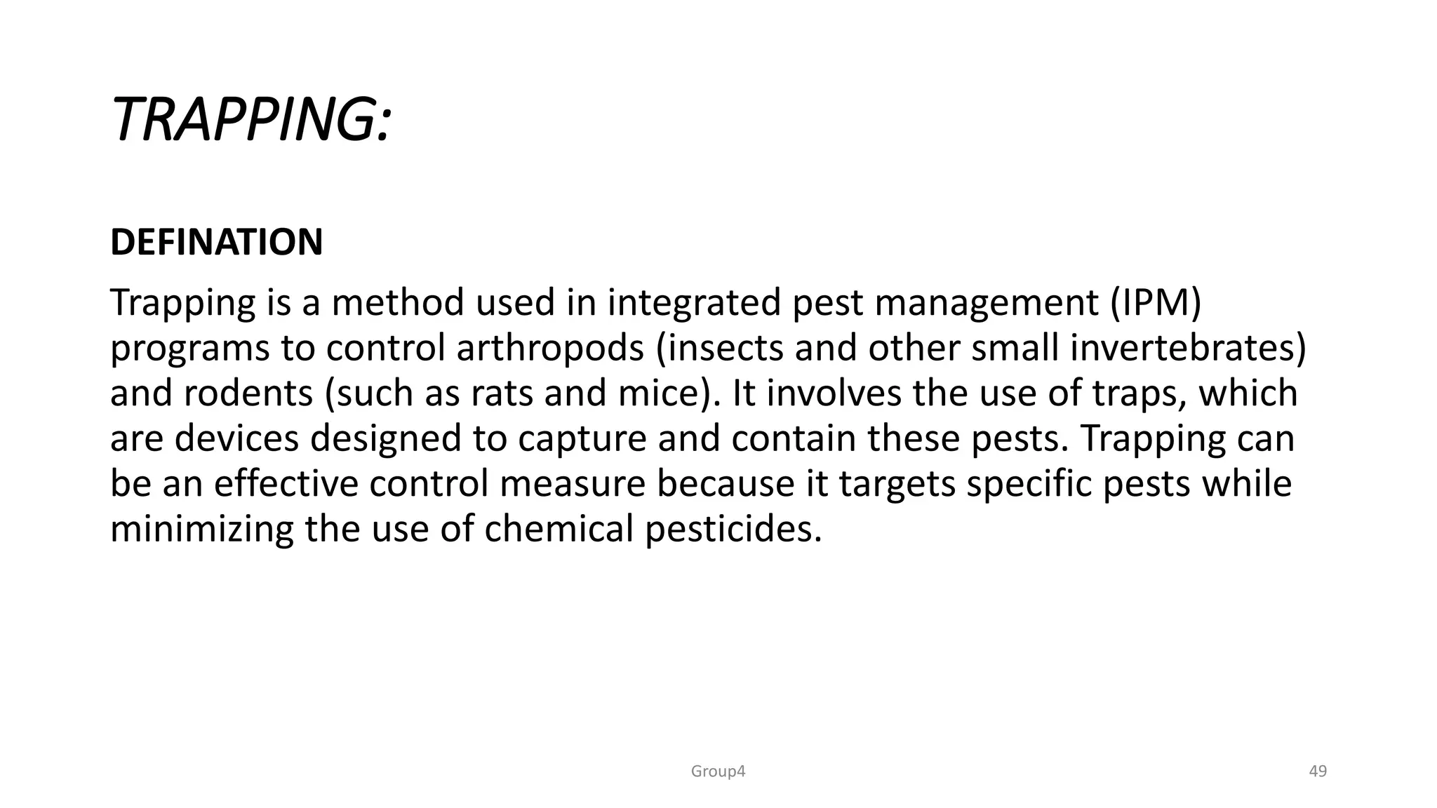 prevention and integrated control measures of arthropods | PPTX