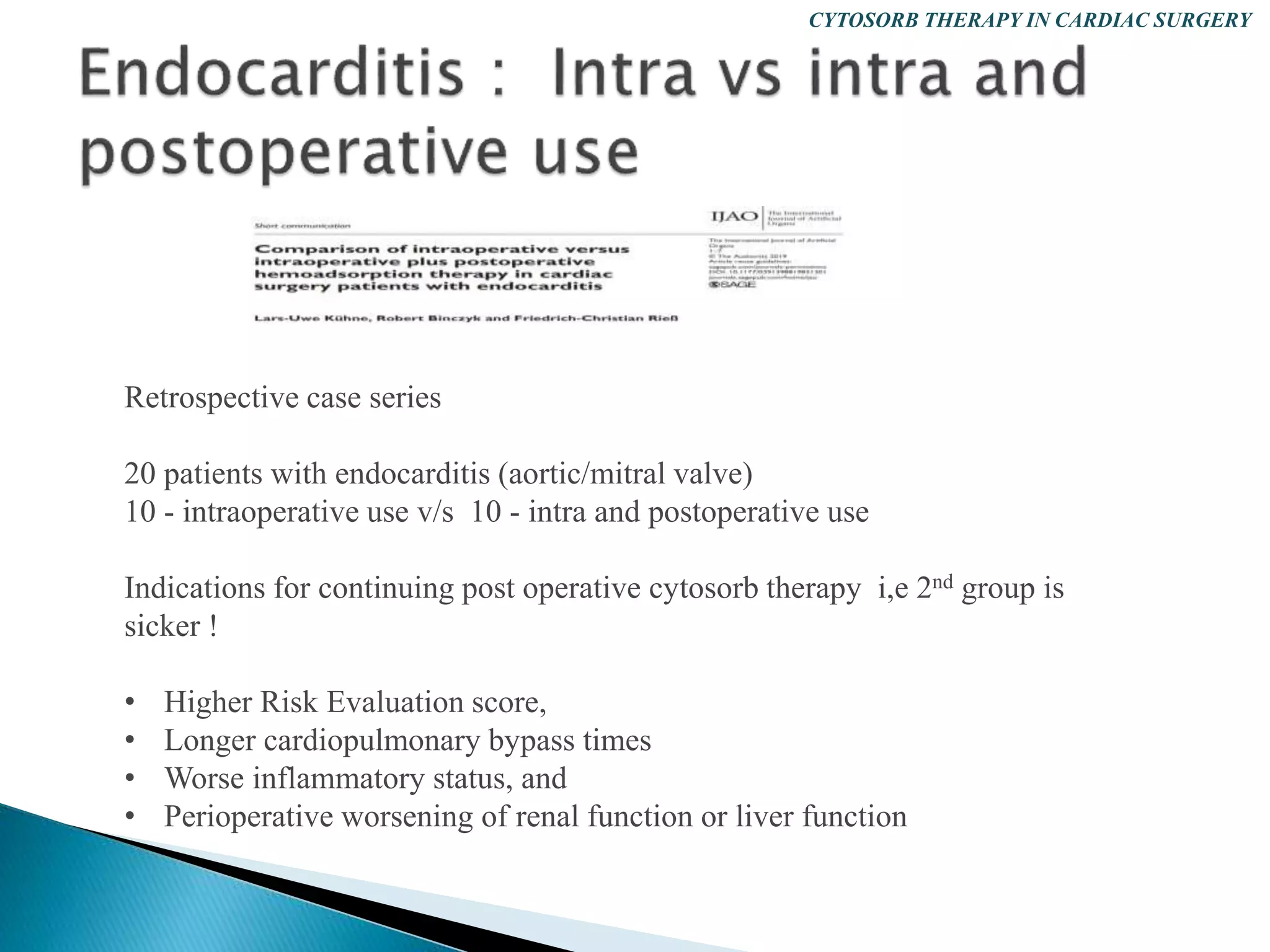 cytosorb therapy | PPTX