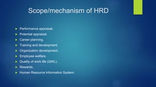 human resource development | PPTX