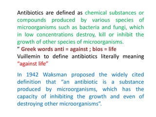 Antibiotics | PPTX