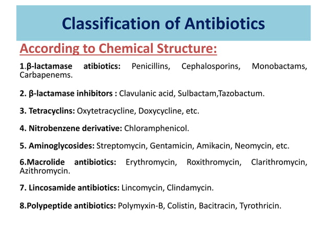 Antibiotics | PPTX