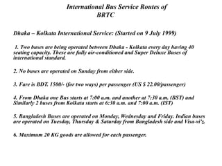 Bangladesh Road Transport corporation-BRTC | PPTX