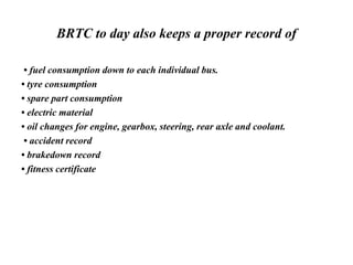 Bangladesh Road Transport corporation-BRTC | PPTX
