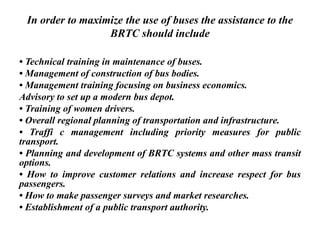 Bangladesh Road Transport corporation-BRTC | PPTX