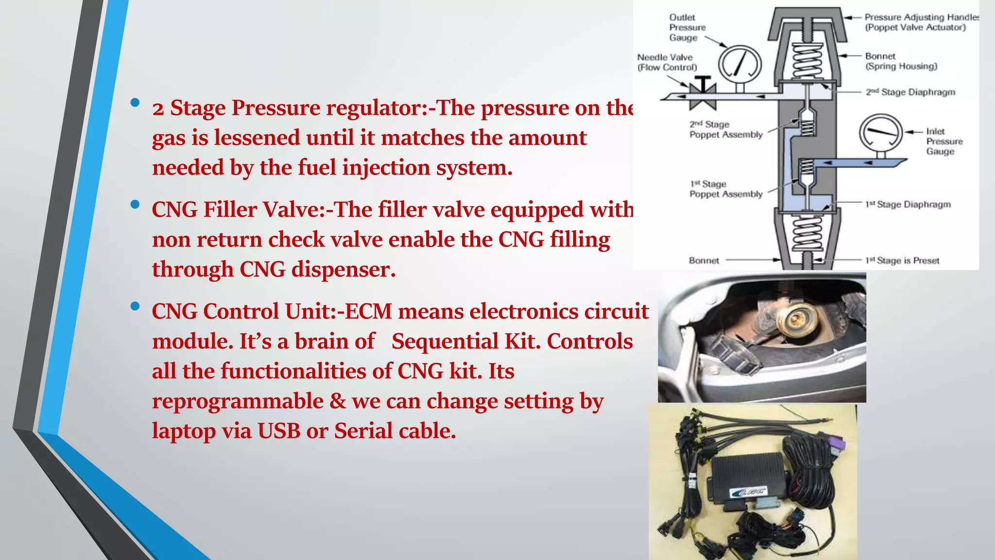 power point presentation on conversion of Diesel engine into CNG engine | PPTX