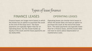 Lease Financing | PPTX