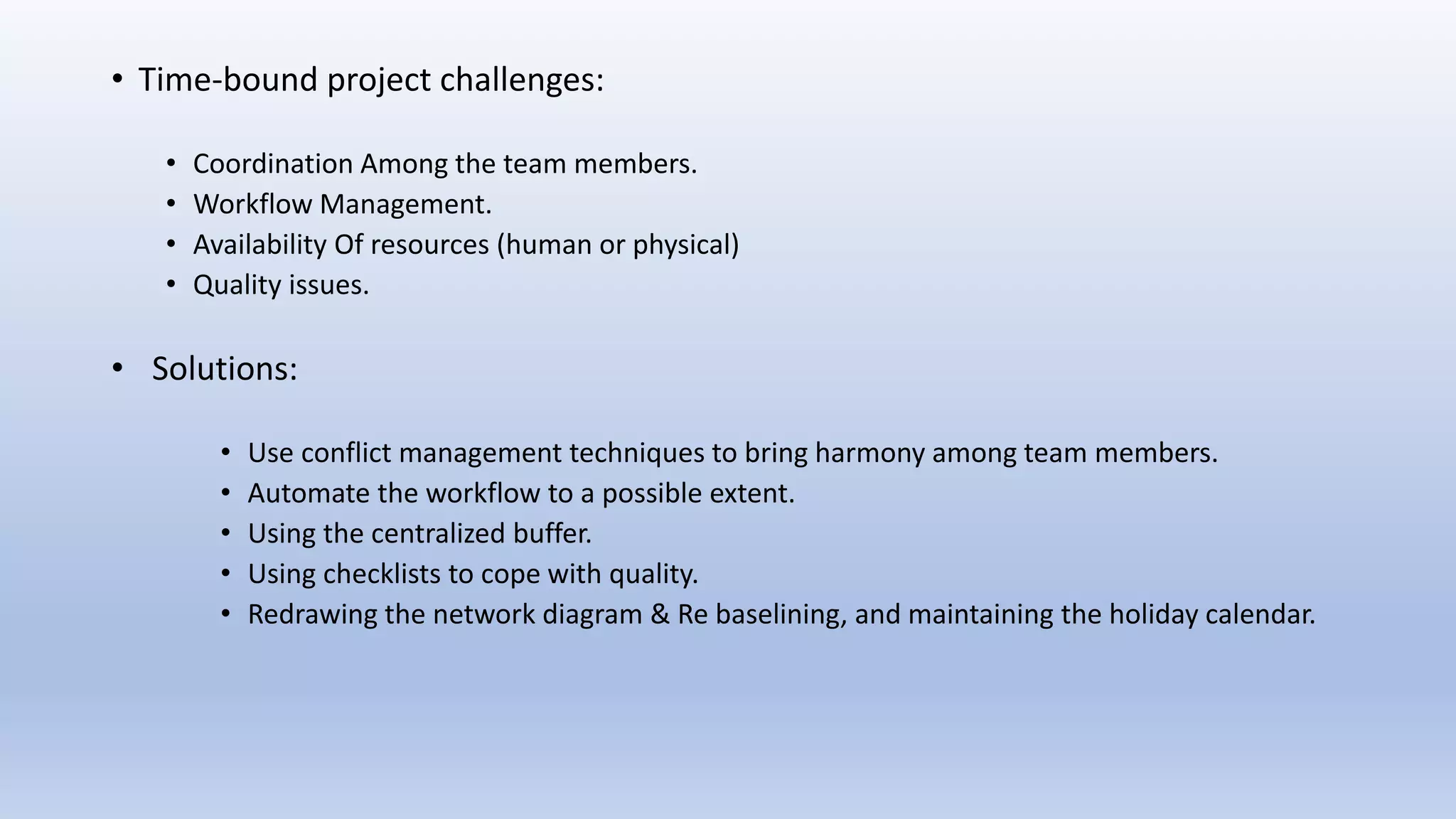 timebound projects | PPT