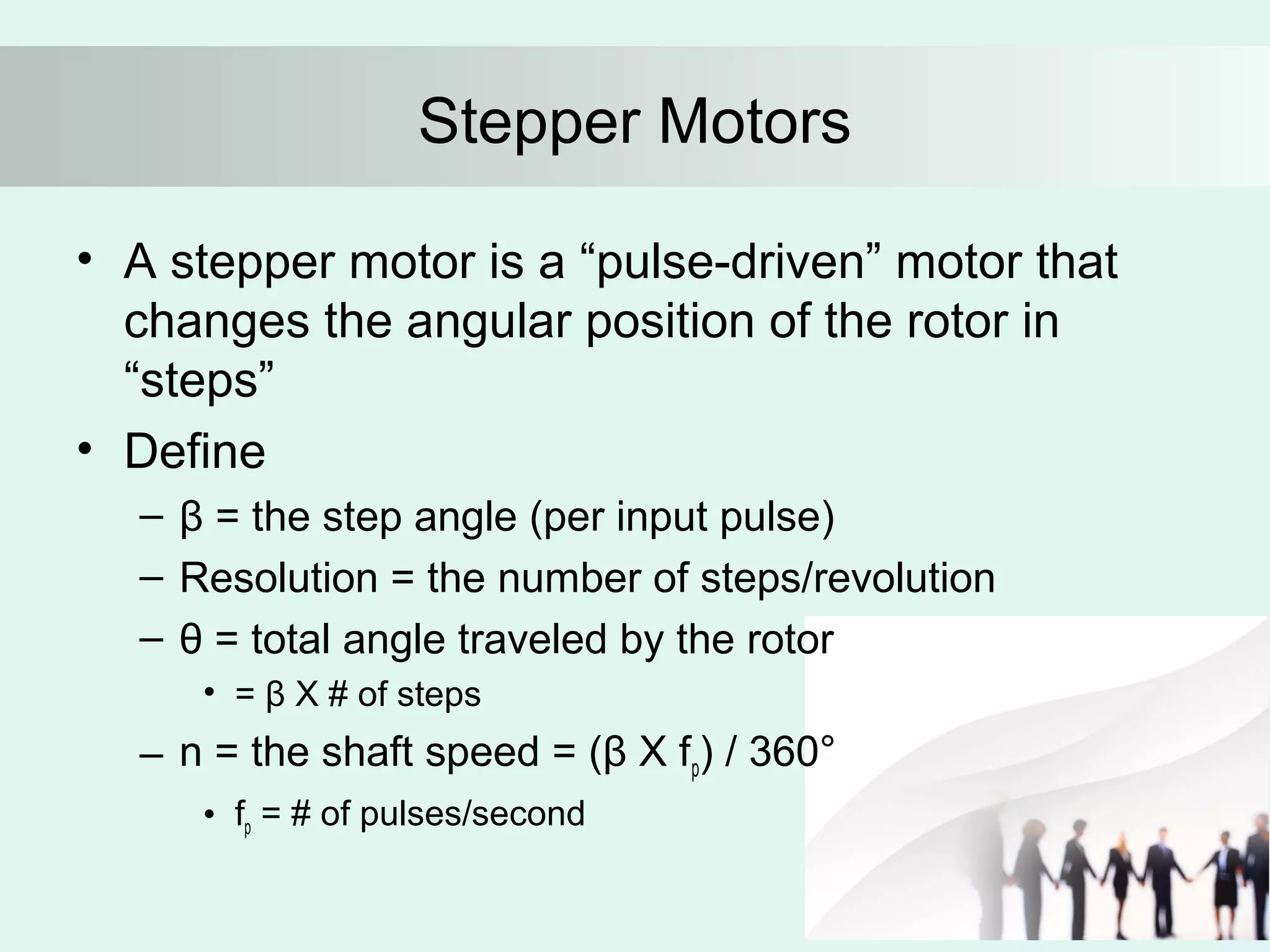 stepper motor by samiullah shaikh | PPT | Free Download