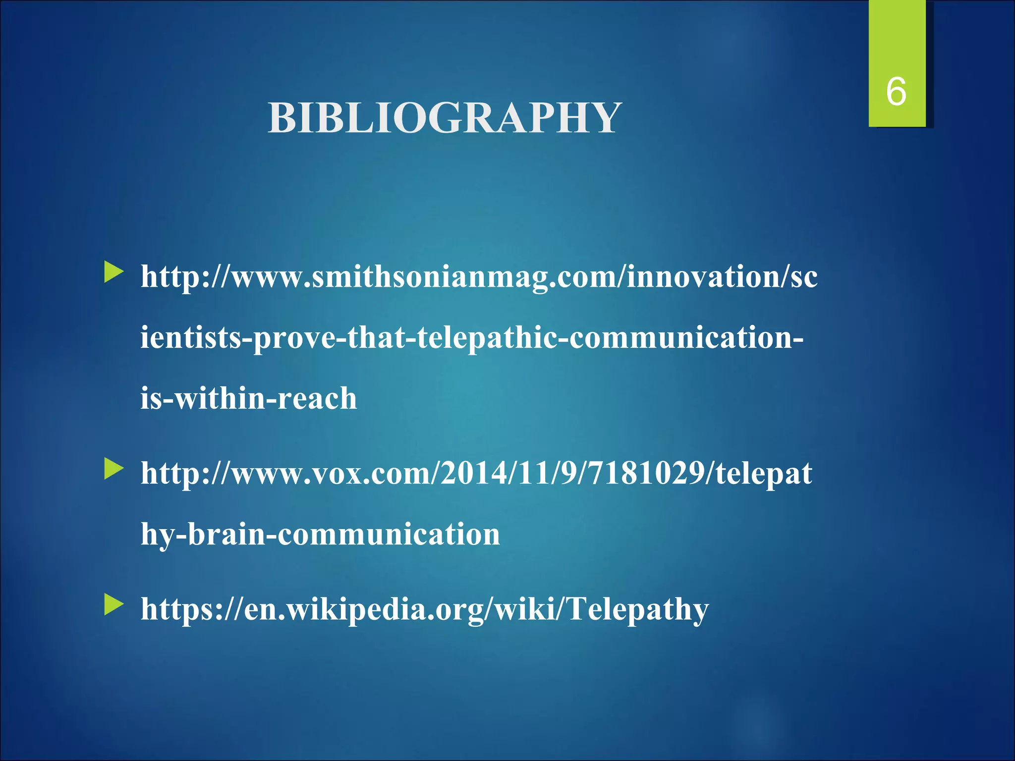 TELEPATHY | PPT