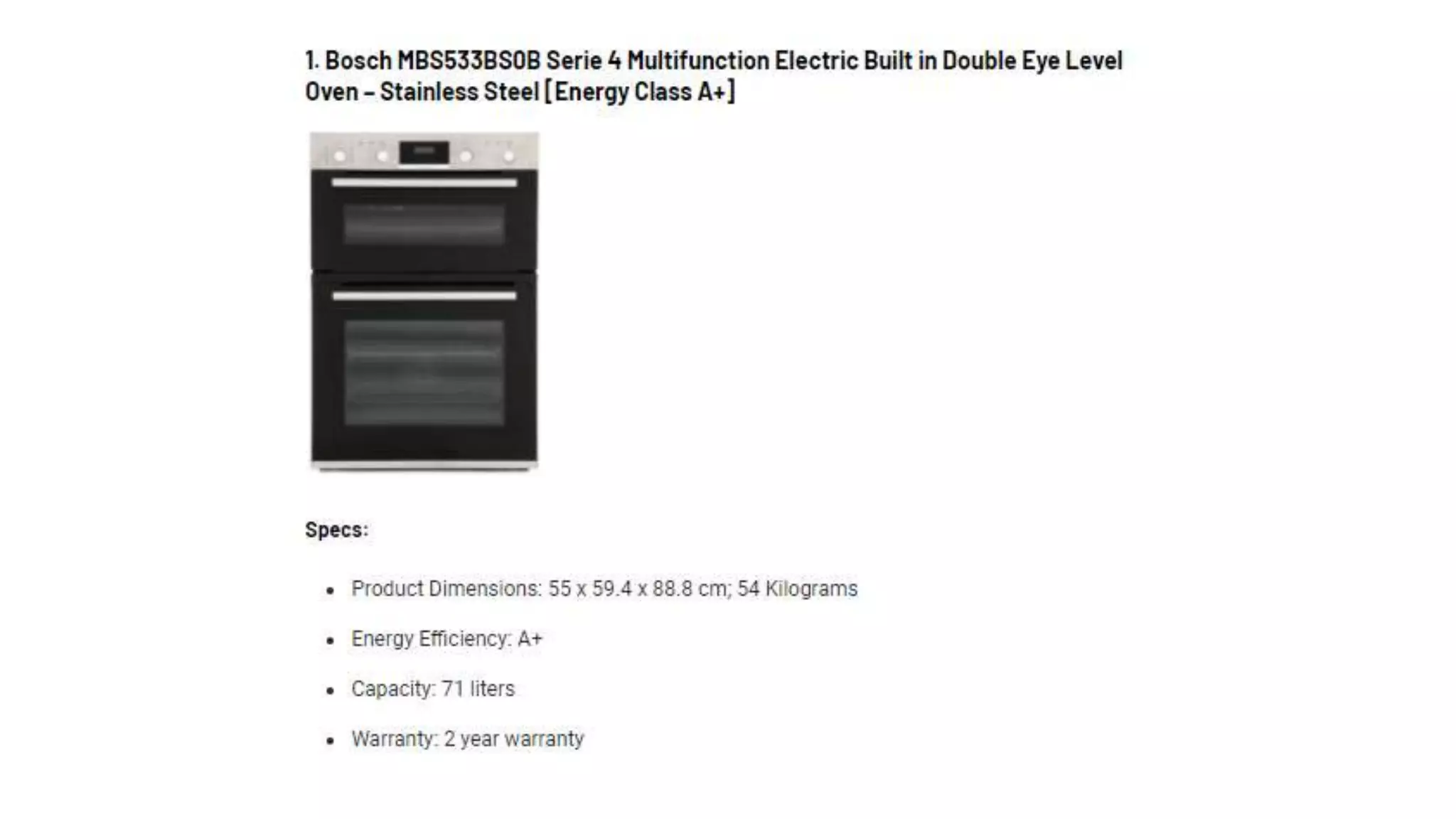 Top 4 Best Eye Level Ovens | PPTX