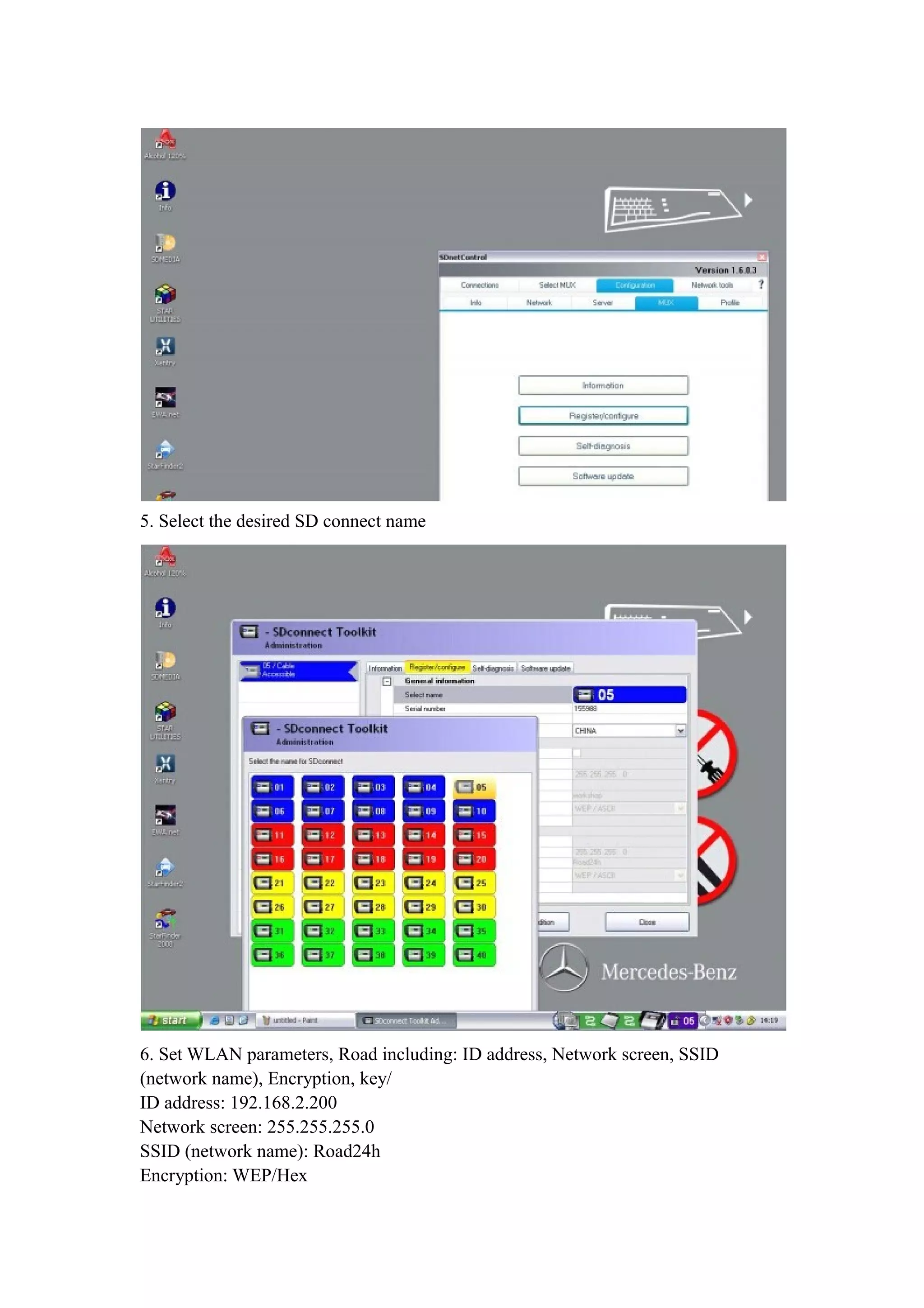 Mercedes SDS Multiplexer Star diagnosis compact 4 MB SD Connect C4 Wifi ...