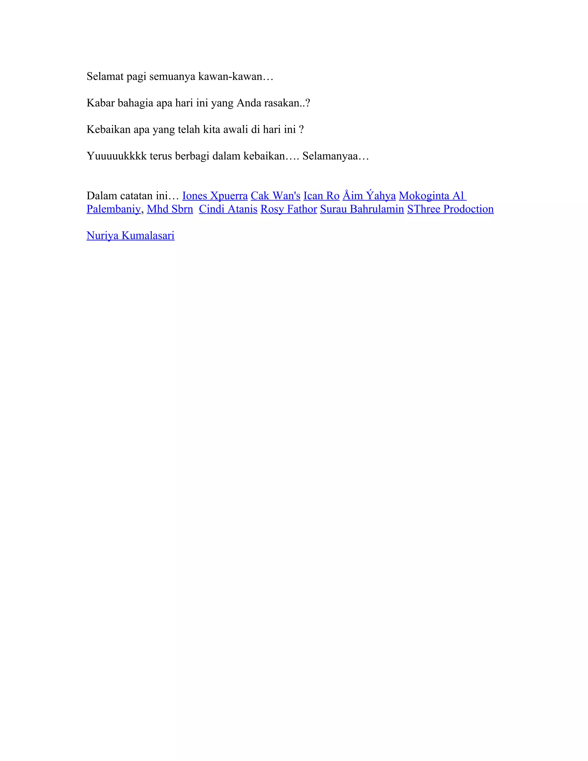 kabar bahagia... | DOC