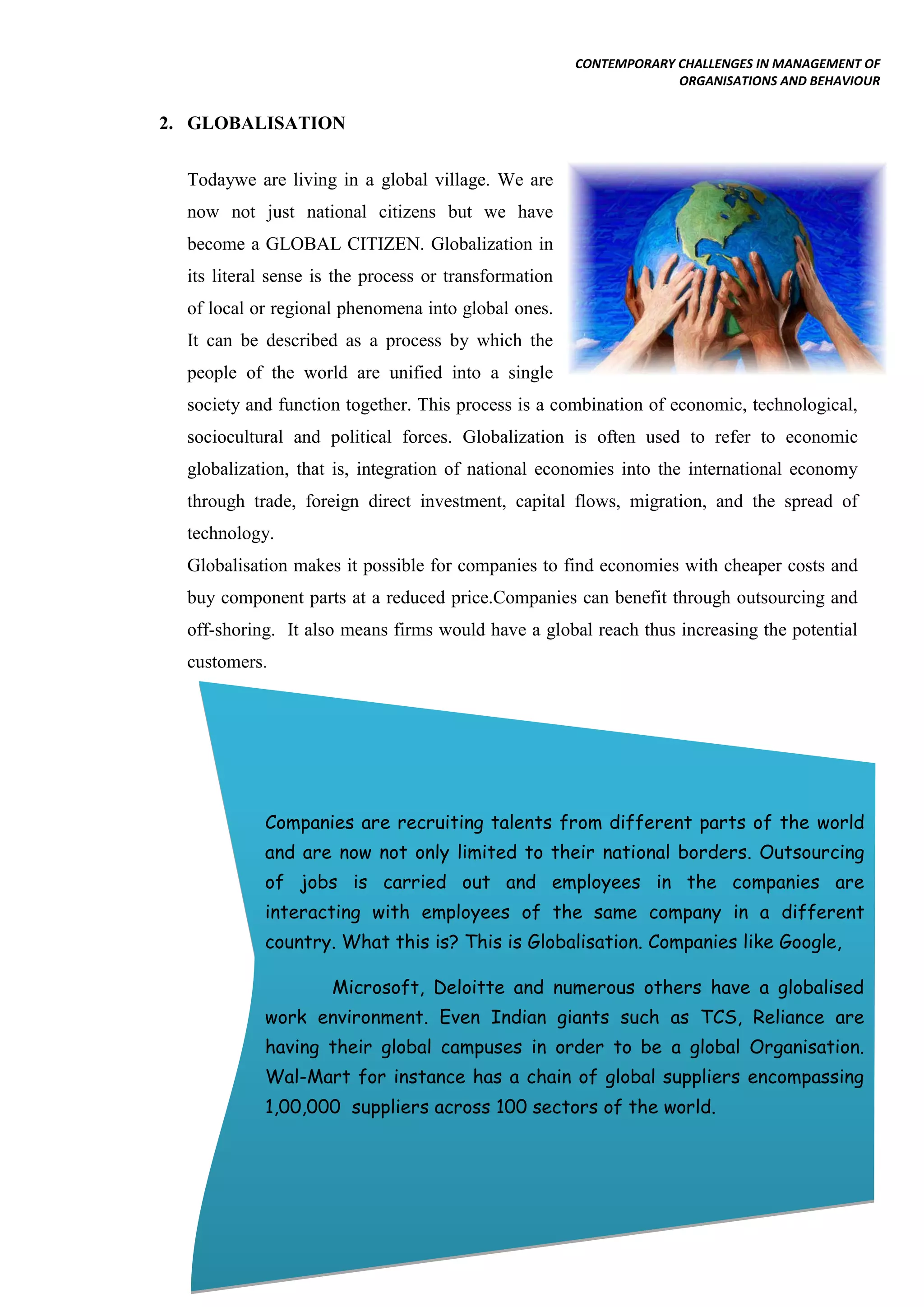 contemporary challenges in management | PDF