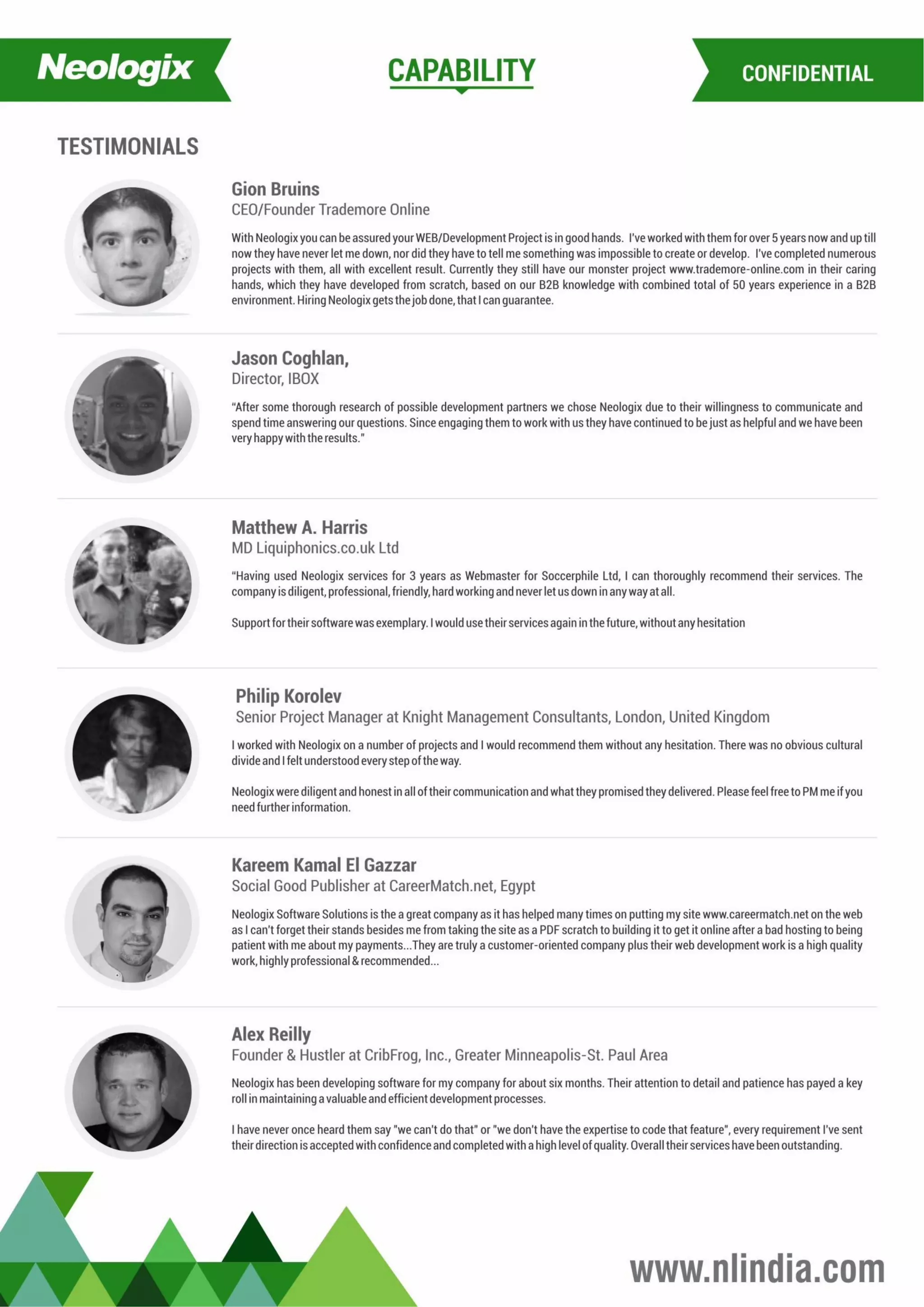 Neologix Capability Document | PDF