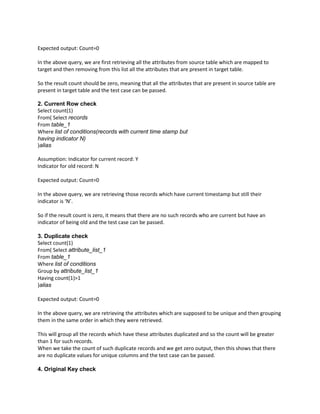 How does the QA team prepare test cases for Data Warehouse (BI ...