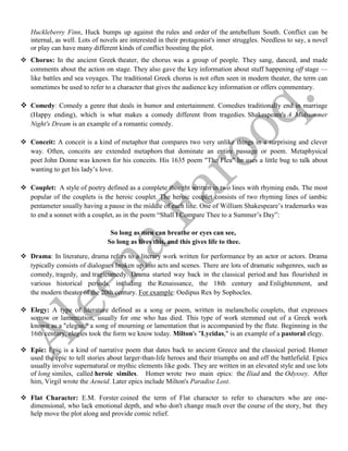 Glossary of Literary terms. | DOCX