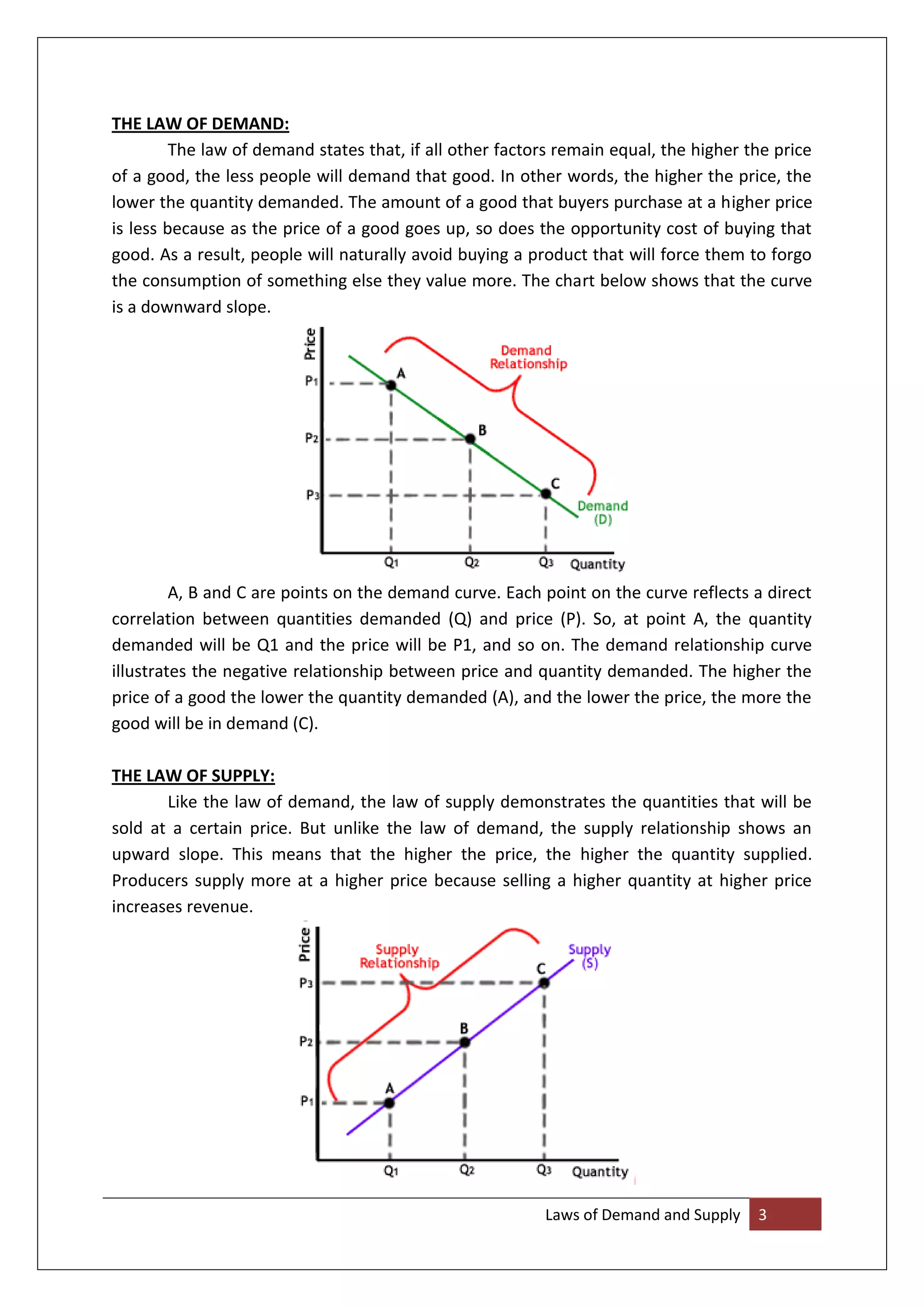 laws of demand and supply | PDF