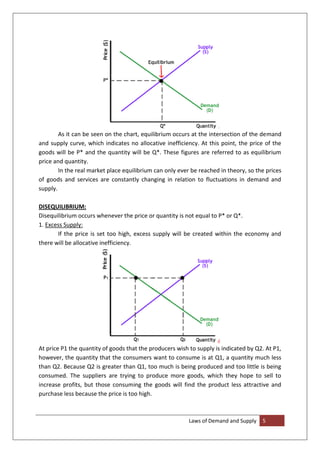 laws of demand and supply | PDF