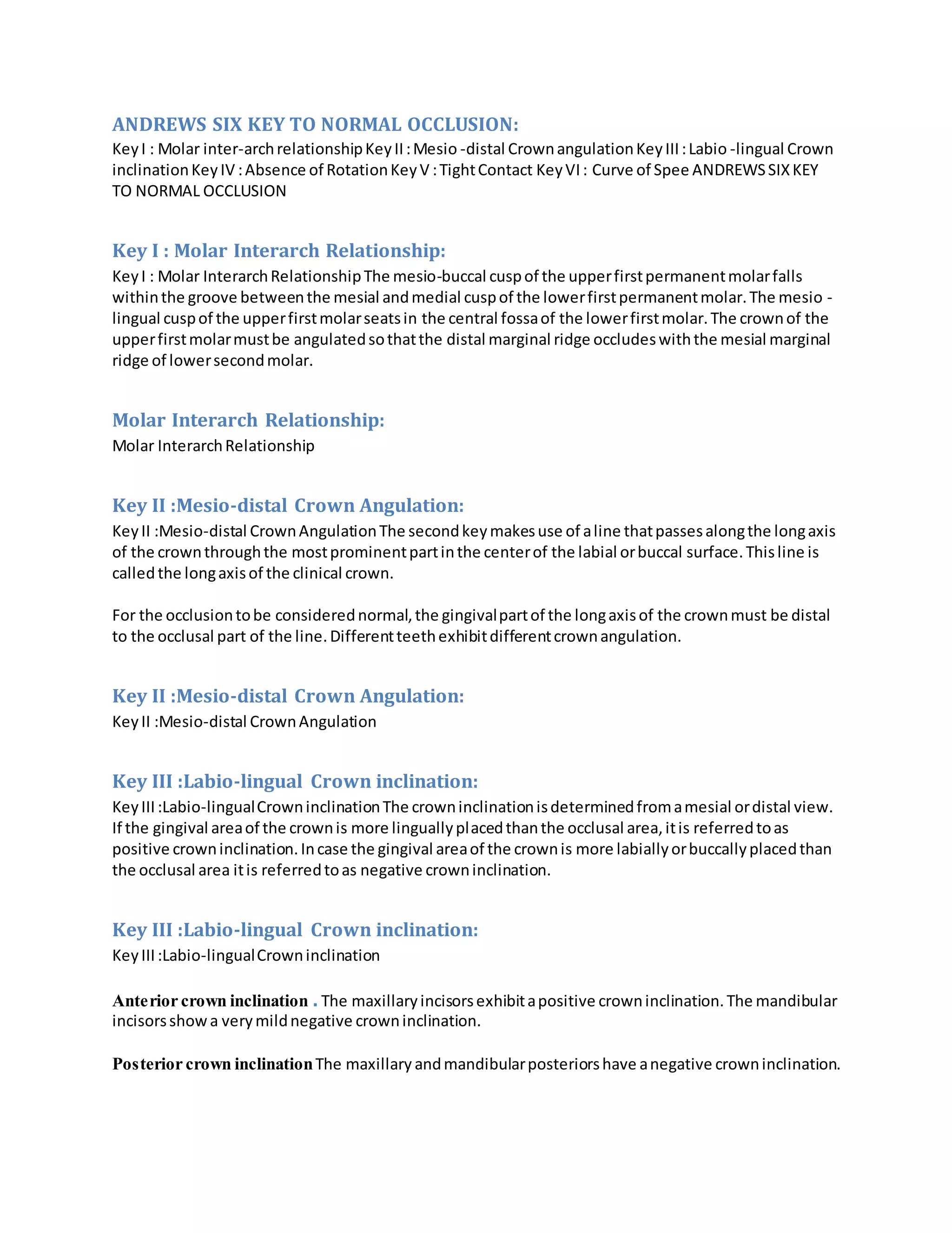 OCCLUSION BASIC CONCEPTS | DOCX