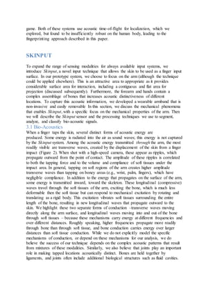 report on the topic skinput technology | DOCX