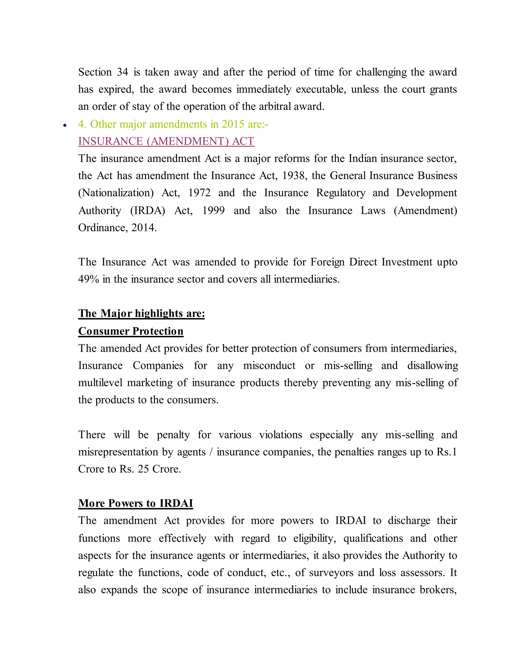 Corporate Law Amendments 2015 | DOCX