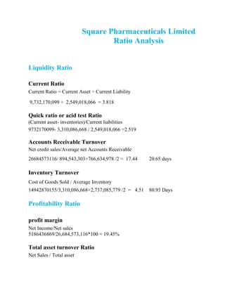 Square Pharmaceuticals LTD. | PDF