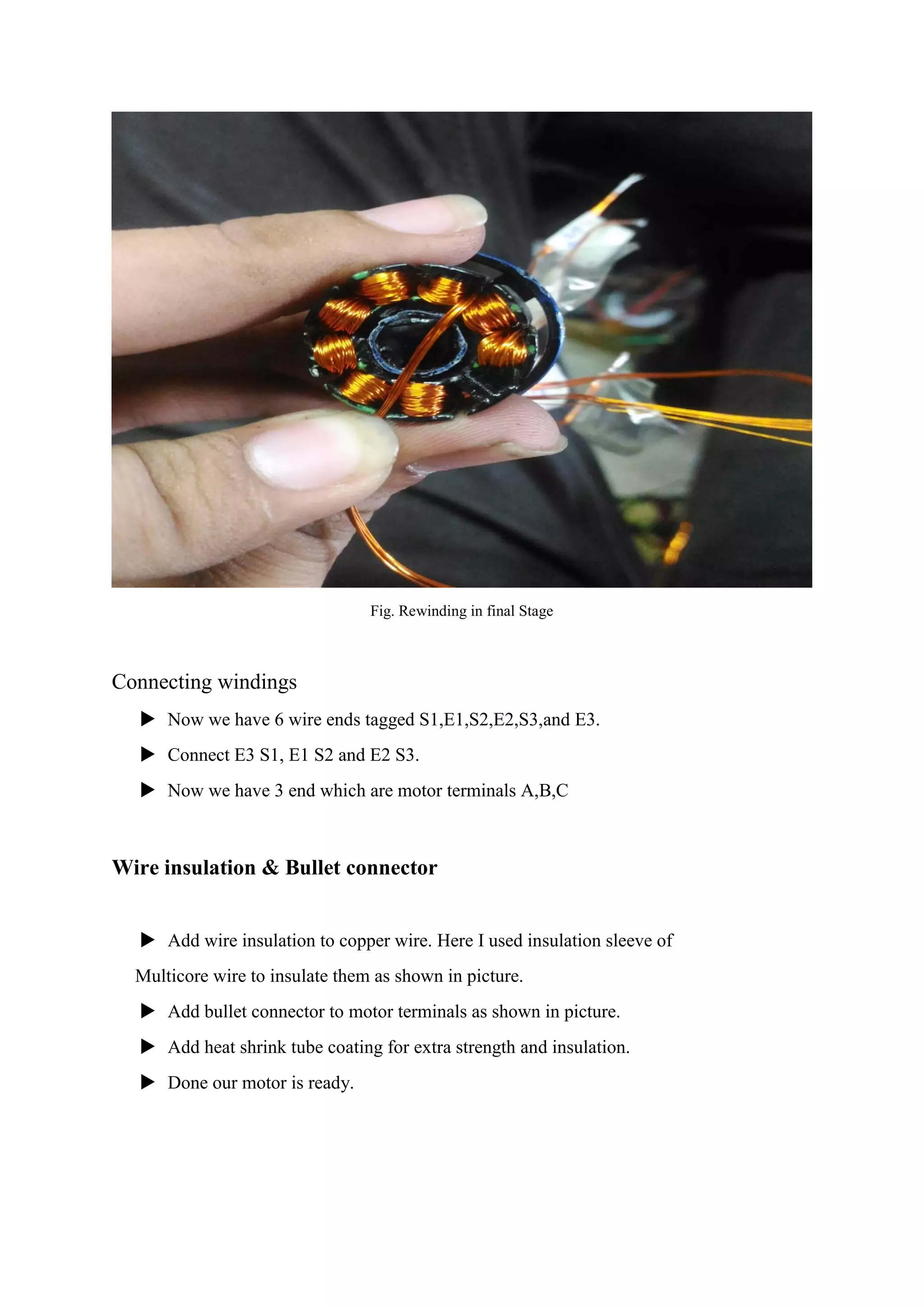 Rewinding a brushless motor | PDF