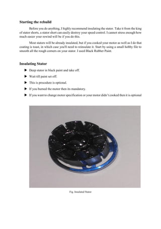 Rewinding a brushless motor | PDF