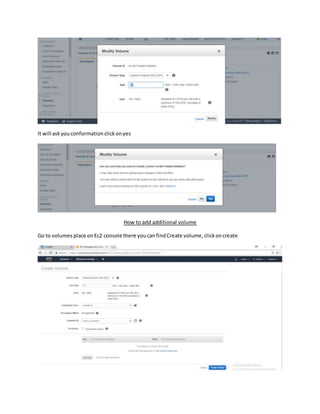 AWS | how to upgrade resource | DOCX