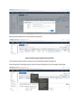 AWS | how to upgrade resource | DOCX