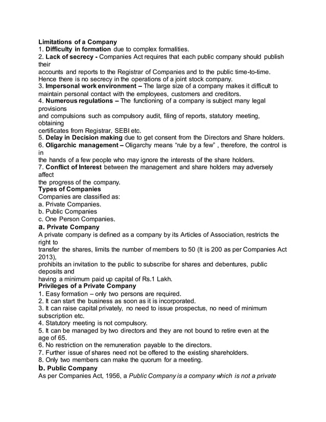 forms of business. notes plus 1 | PDF | Free Download