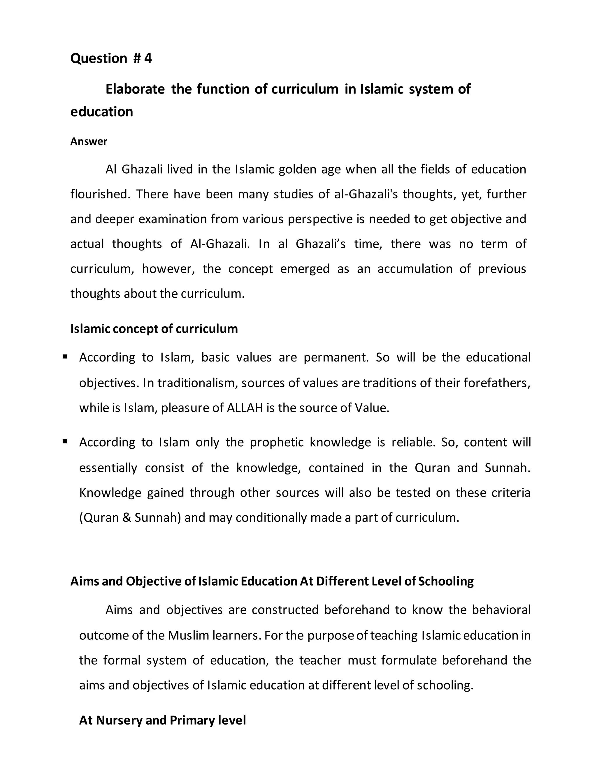 islamic system | DOCX