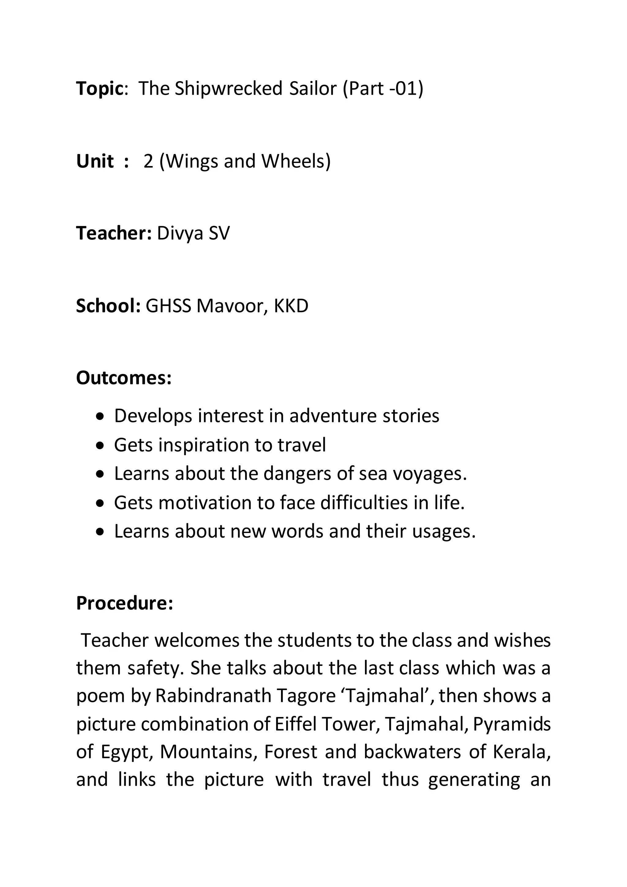 KITE VICTERS OBSERVATION | DOCX