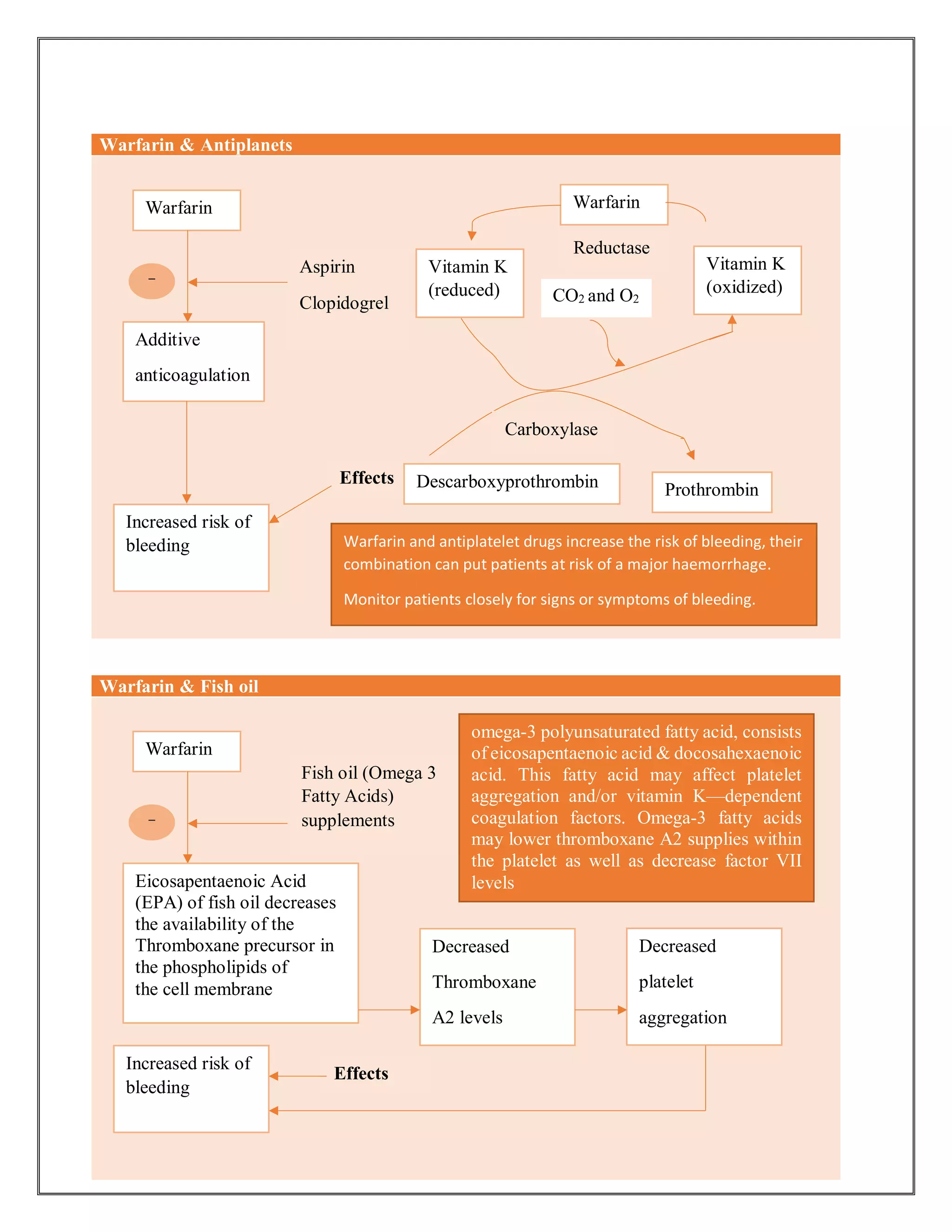 Warfarin Drug drug interactions | PDF