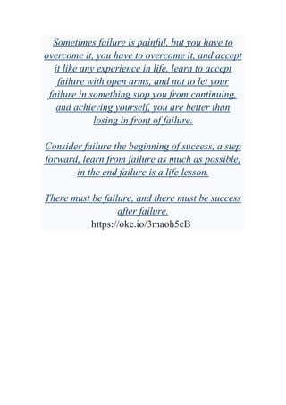 Failure is the beginning | DOC