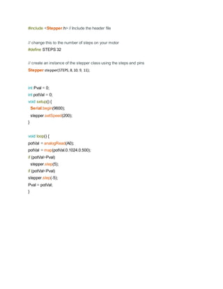 Arduino Code | DOCX