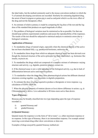 Bioassay | DOCX