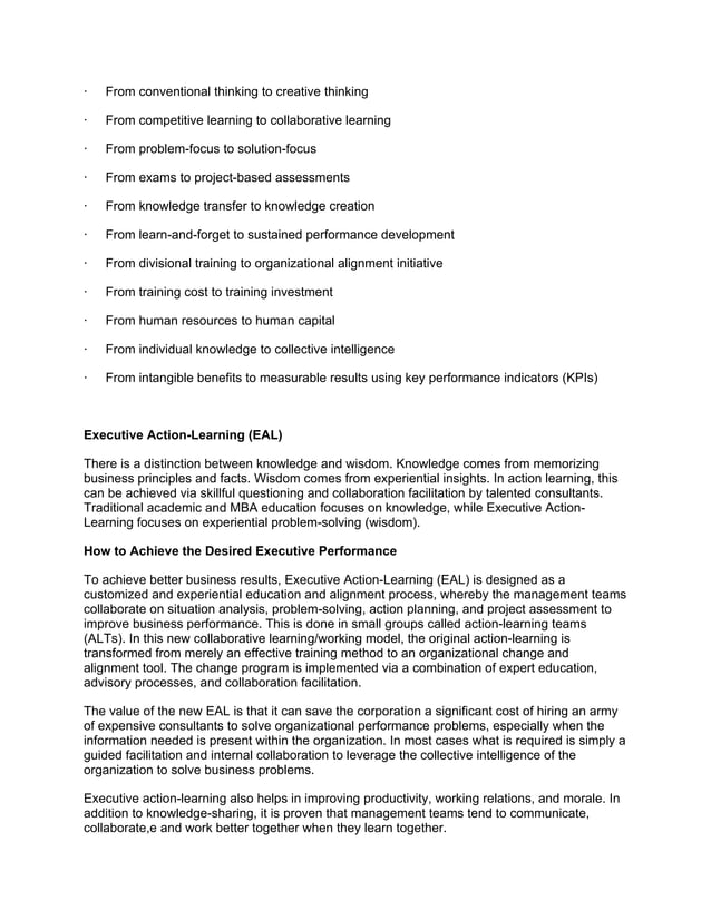 Executive Journal: Executive Education Best Practices | PDF