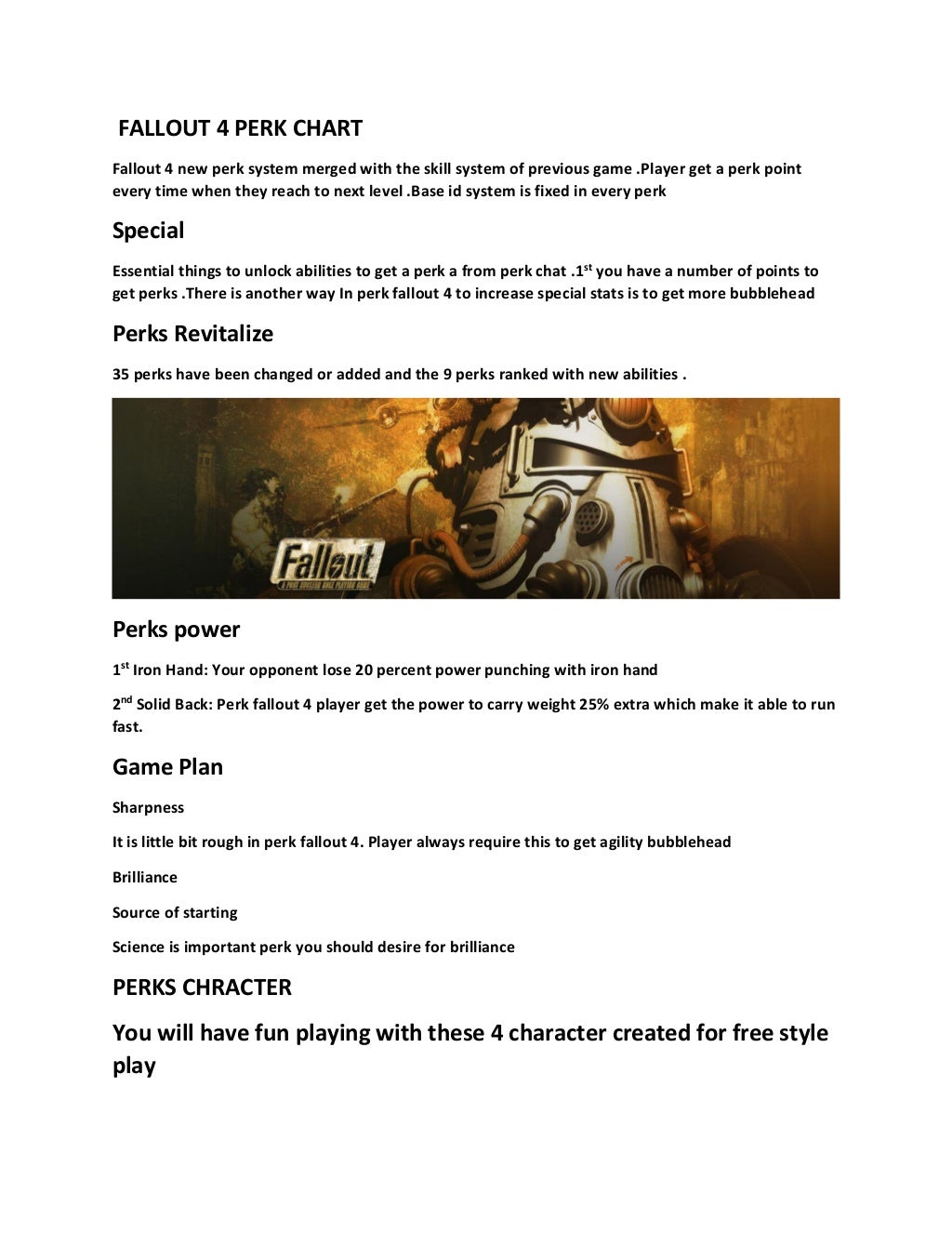 Fallout 4 perk chart nexuas - noblezik