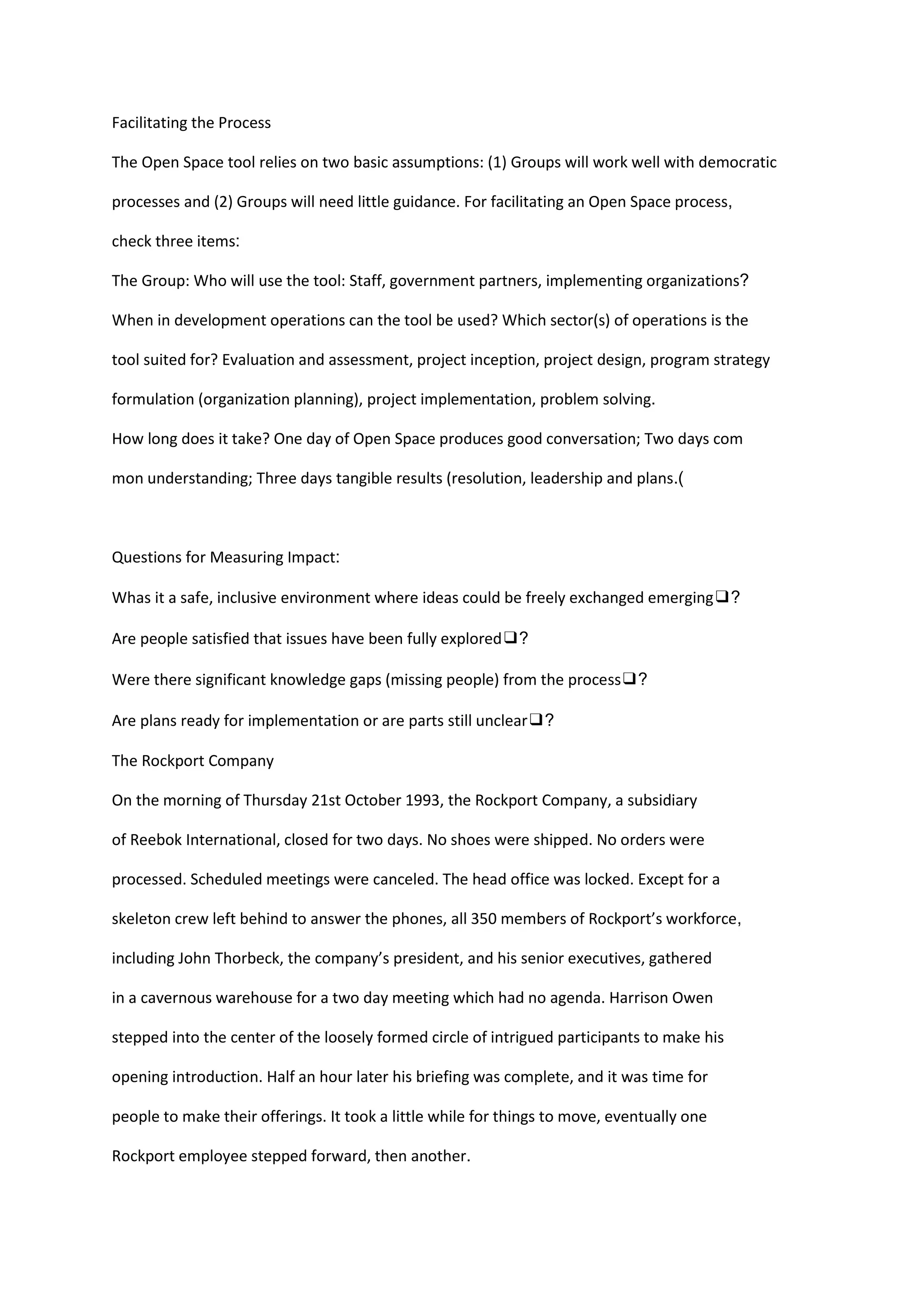 "open space in Knowledge management " | PDF