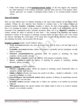 Ethnography and Program Evaluation. | DOCX