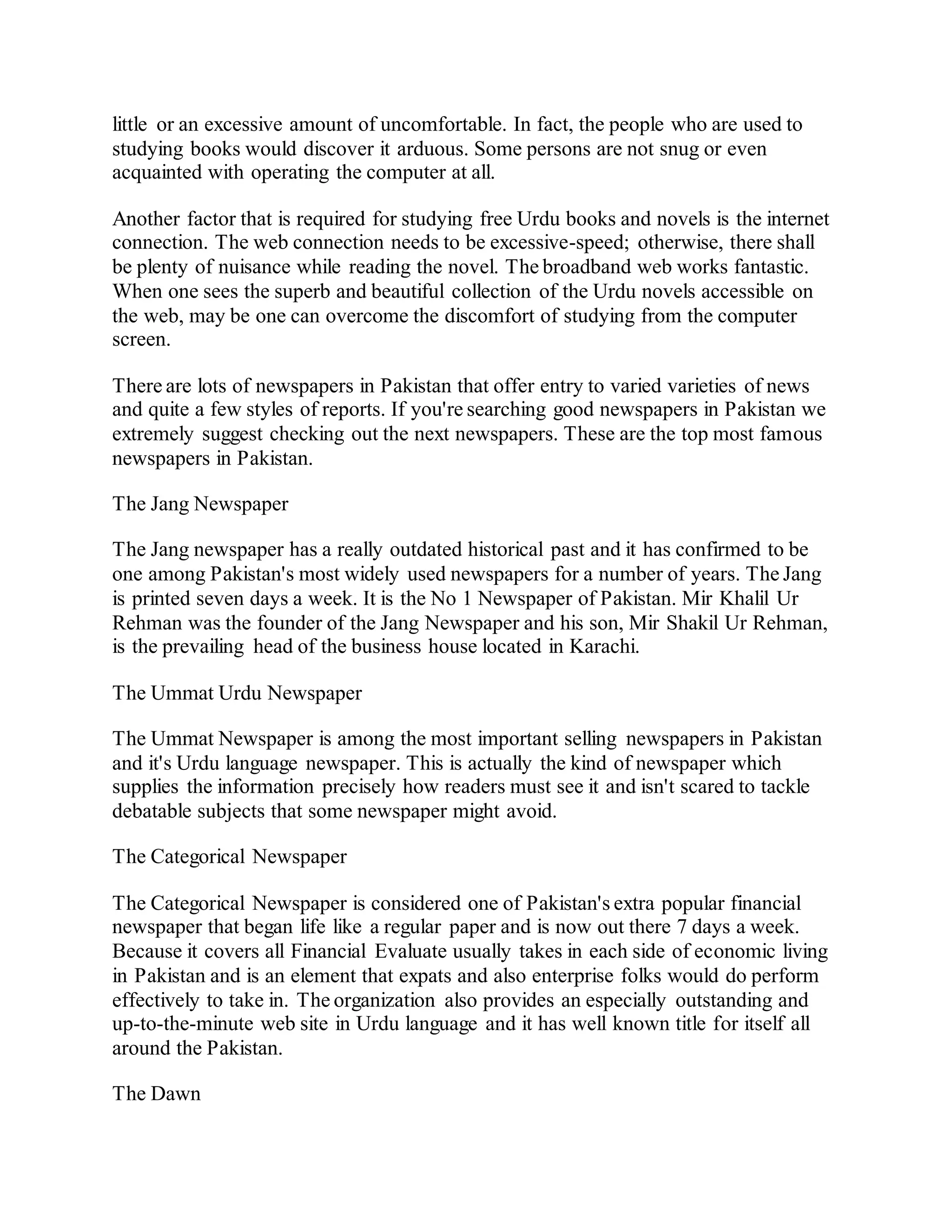 Daily UrduPoint | DOCX