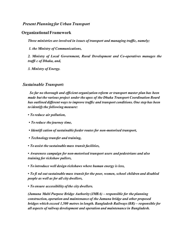 Bangladesh Road Transport Corporation-BRTC | DOCX | Rail Travel ...